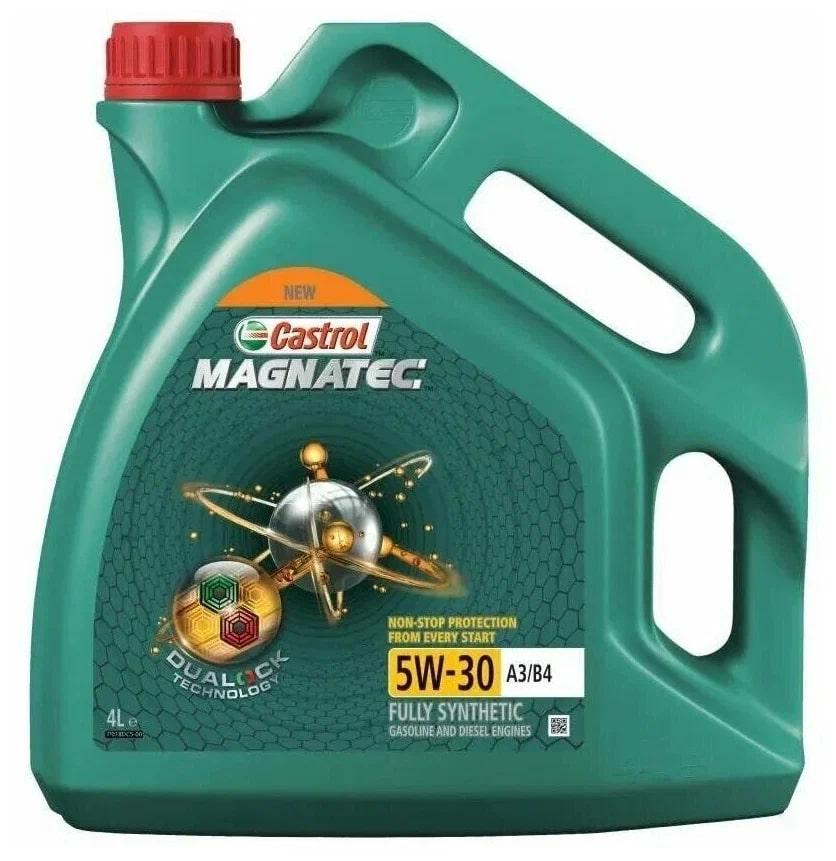Масло моторное Castrol Magnatec 5W-30 A3/B4 (DUALOCK) 4 л — купить в ...