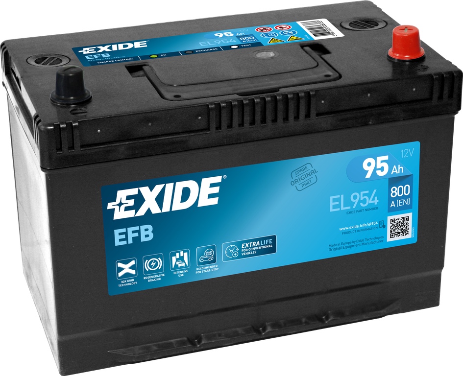 Купить аккумулятор Exide EL954 EFB 95Ah 880A в интернет-магазине ...
