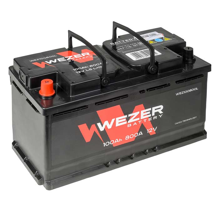 Аккумулятор WEZER 12V 100Ah 800A (L) WEZ100800L в интернет-магазине ...